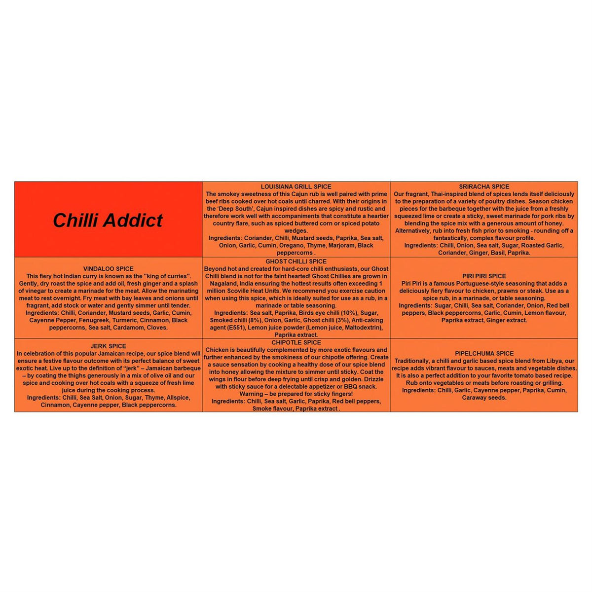 Chili Addict Spice Gift Set – Madison Paul