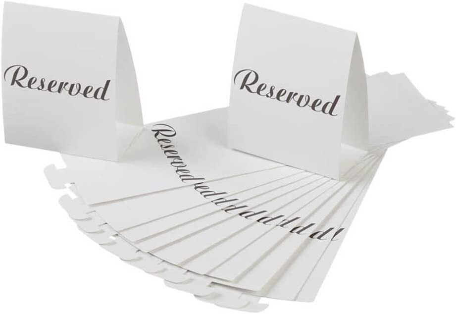 'Reserved' Table Tent Cards – Madison Paul
