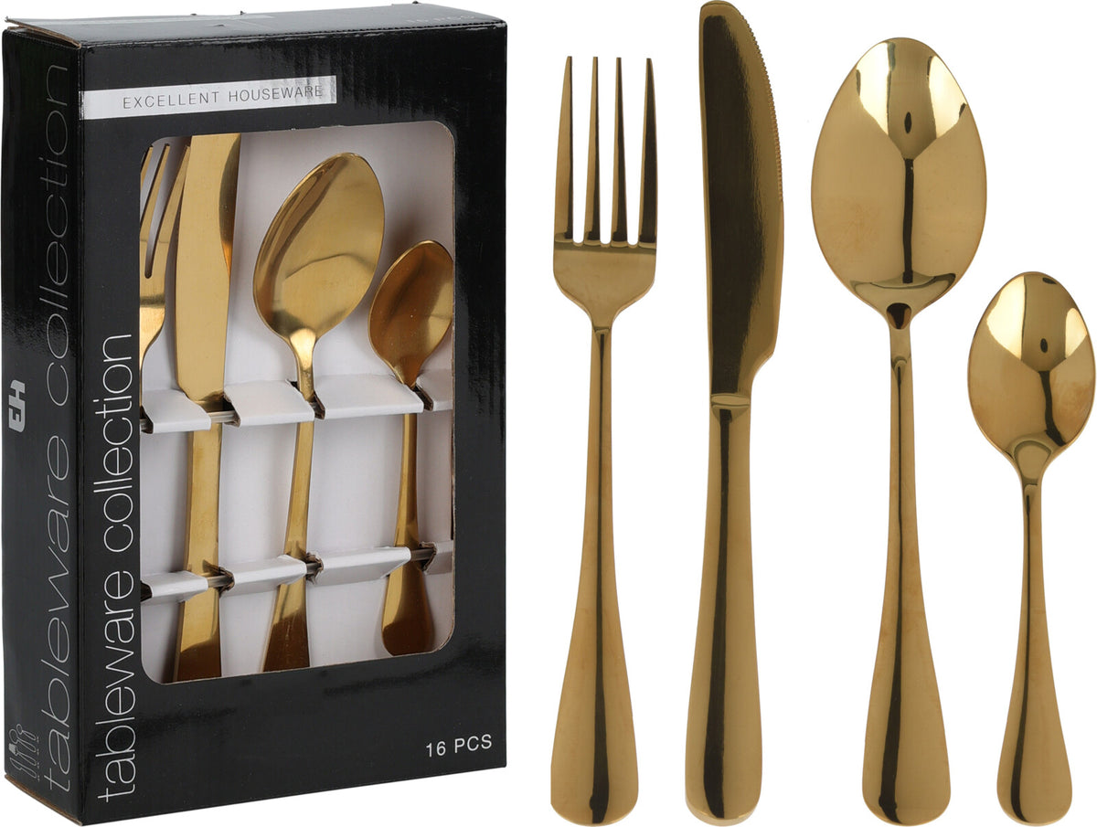 Gold Cutlery Set – Madison Paul